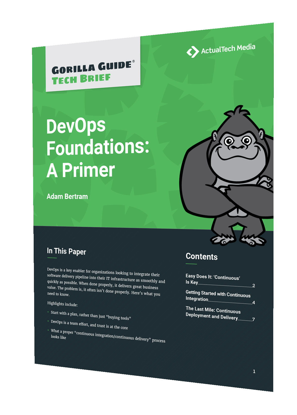 Gorilla Guide Tech Brief Devops Foundations A Primer Gorilla Guide